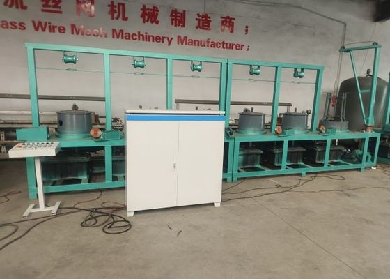 Motor 15kw 6.5mm Steel Wire Drawing Machine 5 Drums Pulley Type