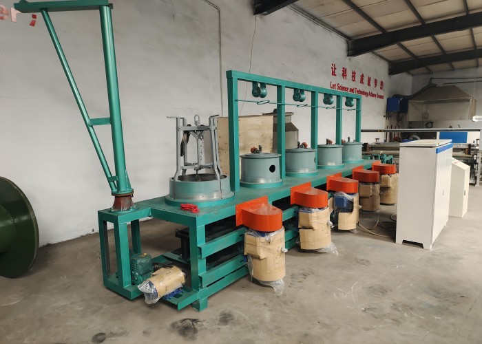 Motor 15kw 6.5mm Steel Wire Drawing Machine 5 Drums Pulley Type